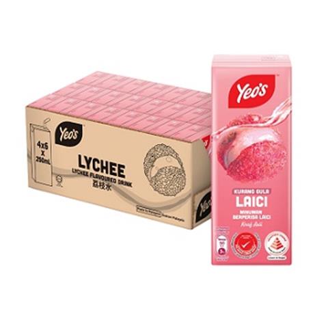 Yeo's Lychee Packet Drinks 24pkt x 250ml | ZuppaMarket
