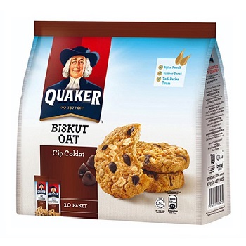 Quaker Oat Cookies Chocolate Chip 250g | ZuppaMarket