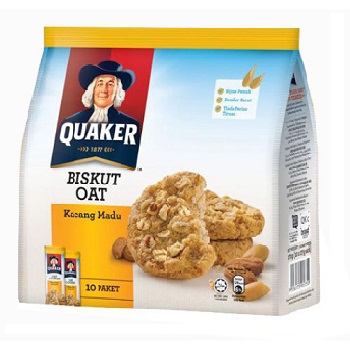 Quaker Oat Cookies Honey Nuts 250g | ZuppaMarket